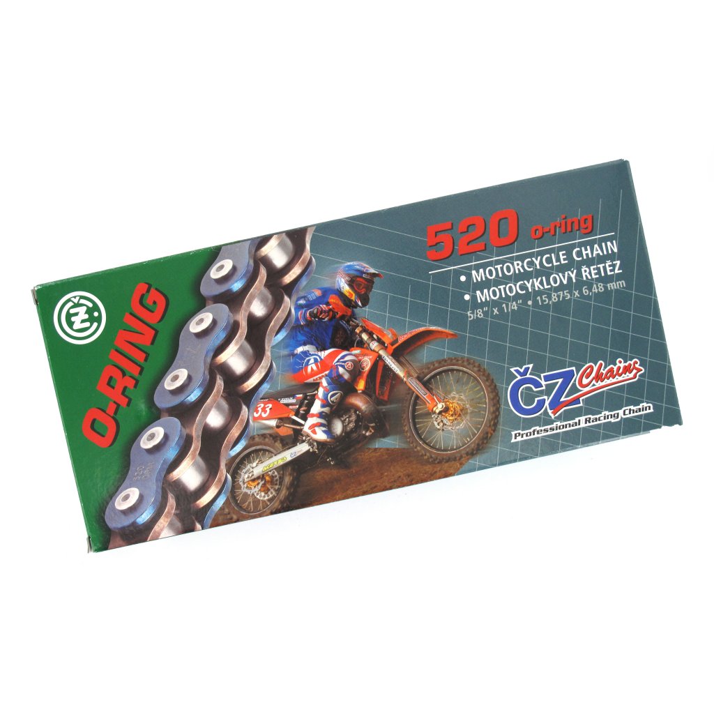 CZ Chains, Kedja ORM, 118 Länkar, O-ring, 520 - DREV OCH KEDJOR - RESERVDELAR & TILLBEHÖR - Mx ...