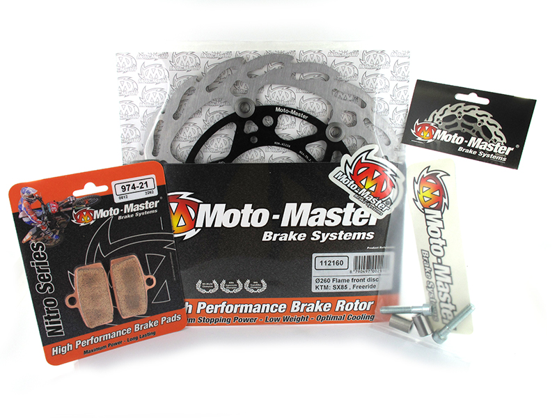 Moto-Master, KIT Oversize 260mm, Adapter, Pads, FRAM, KTM 12-20 85 SX ...